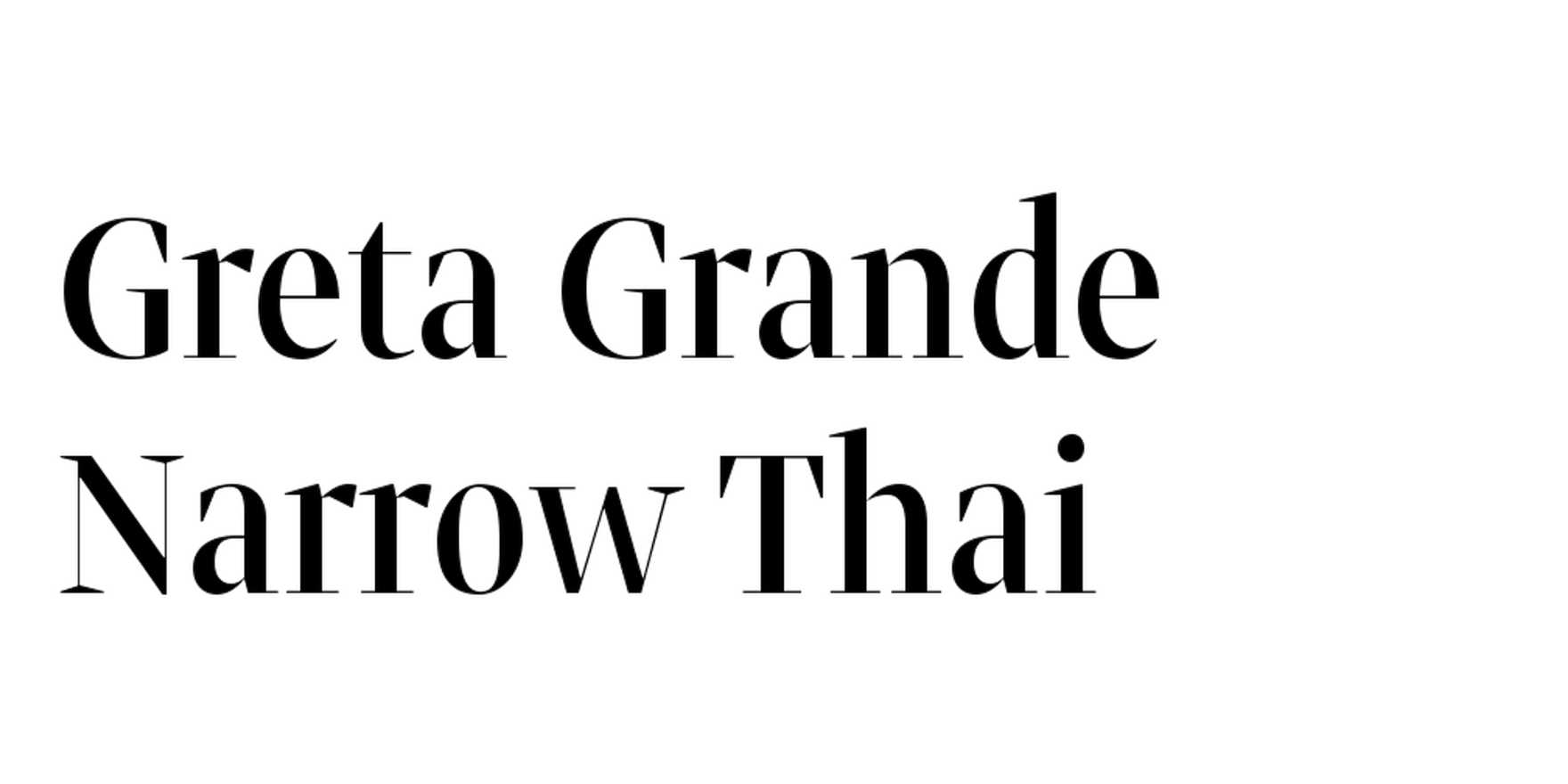 Greta Grande Narrow Thai in use - Fonts In Use