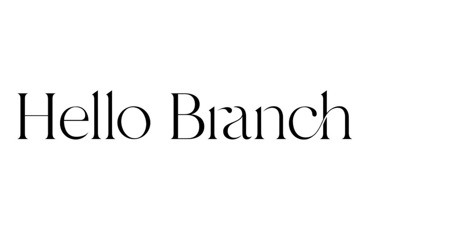 Hello Branch in use - Fonts In Use