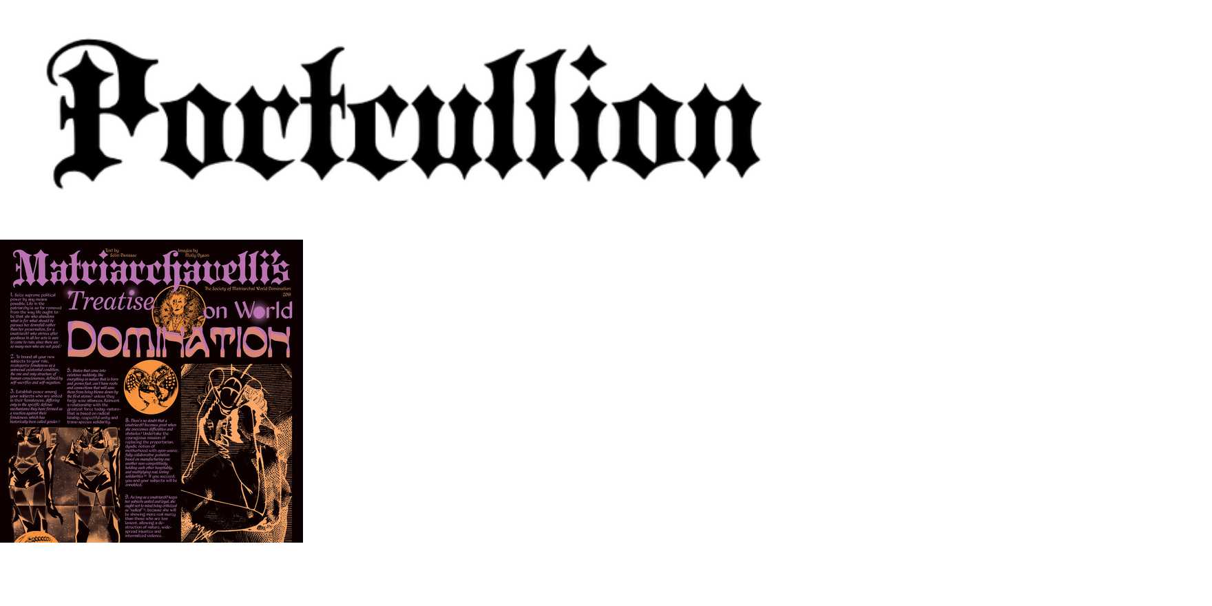 Portcullion in use - Fonts In Use