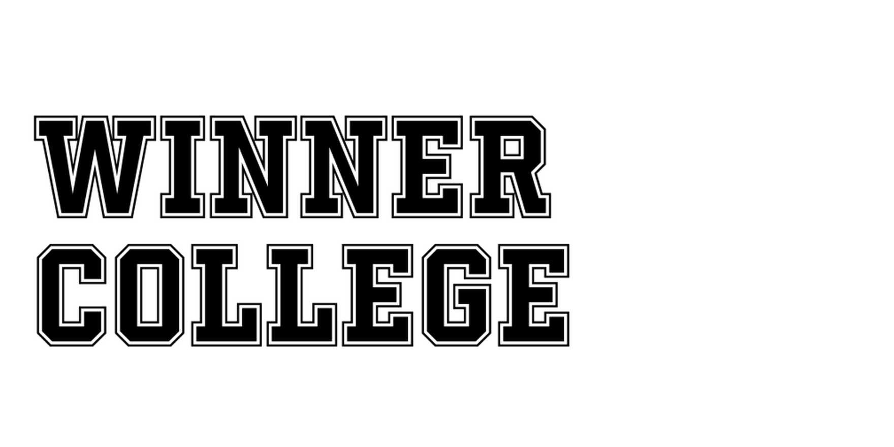 Winner College in use - Fonts In Use