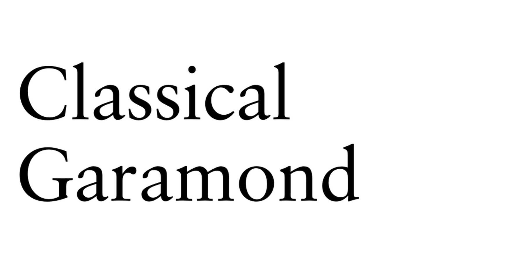 Classical Garamond in use - Fonts In Use