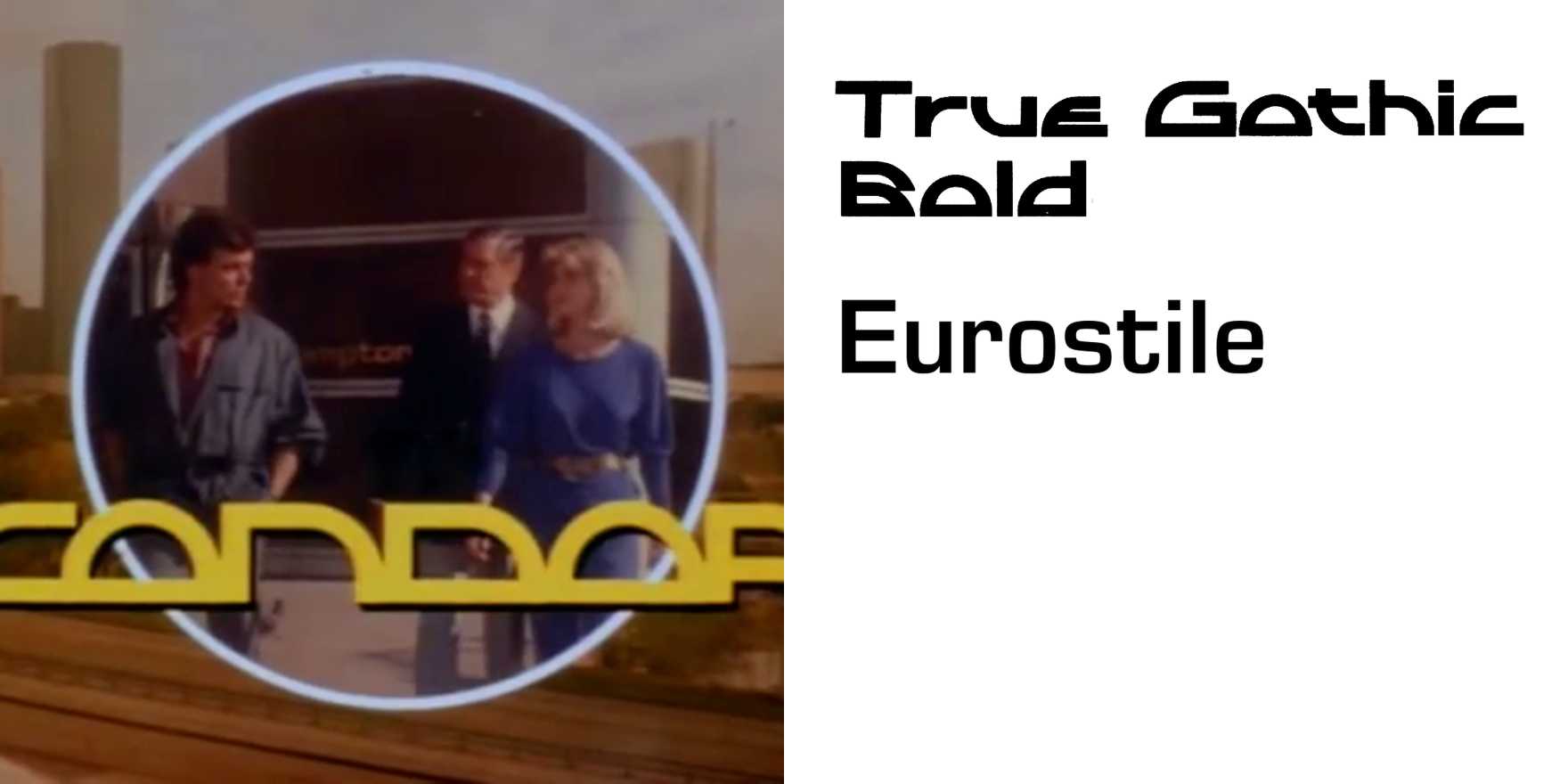 Condor (TV pilot) titles and credits - Fonts In Use