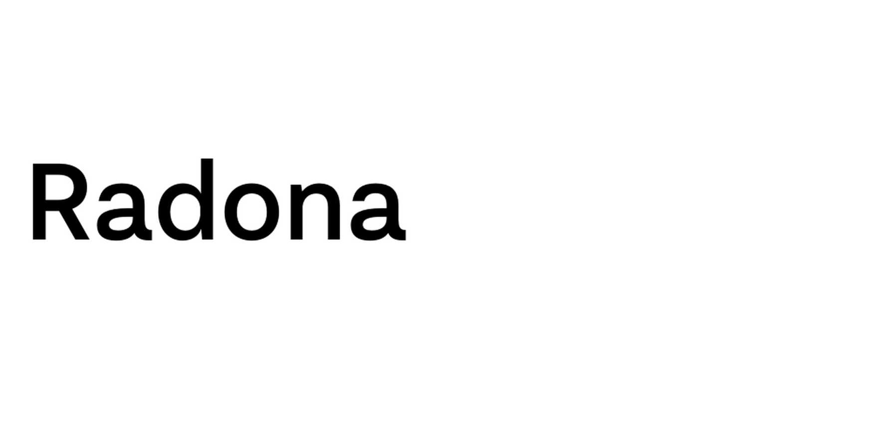 Radona in use - Fonts In Use