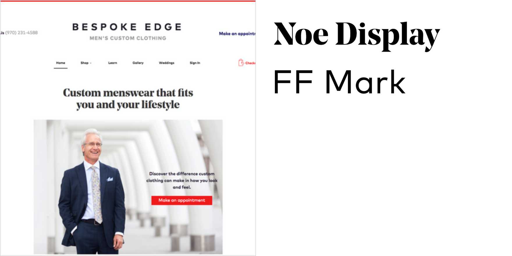 Bespoke Edge - Fonts In Use