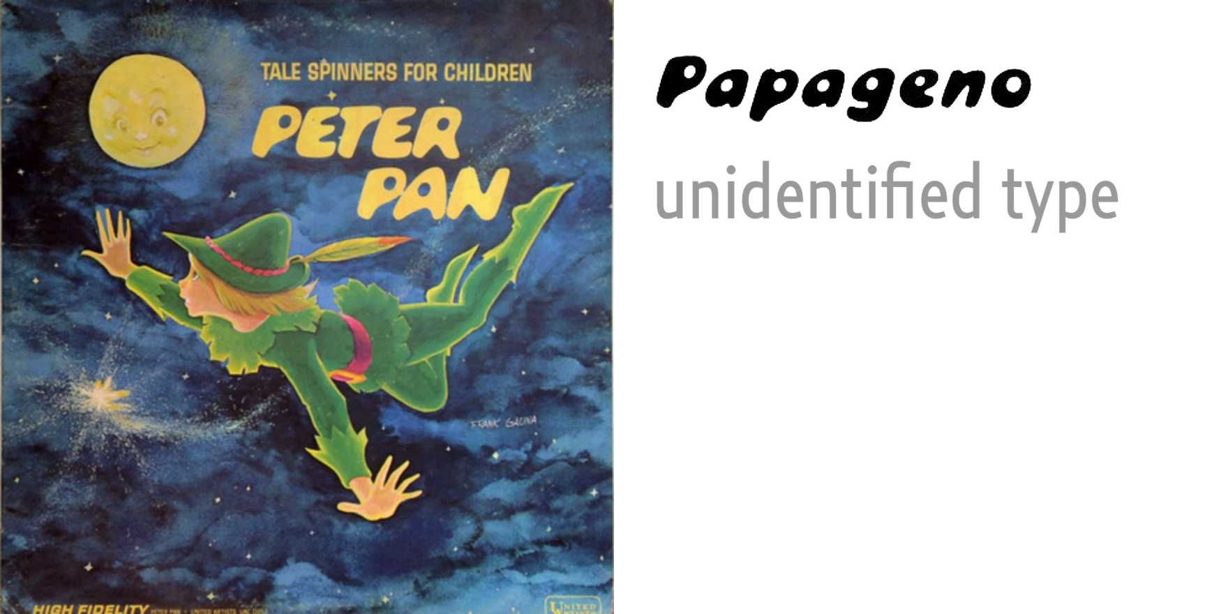 Hollywood Studio Orchestra – Peter Pan album art - Fonts In Use