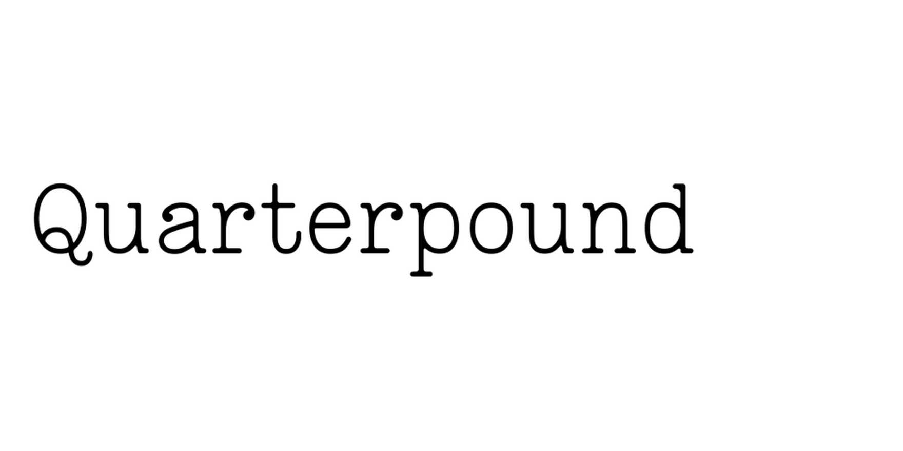 Quarterpound in use - Fonts In Use