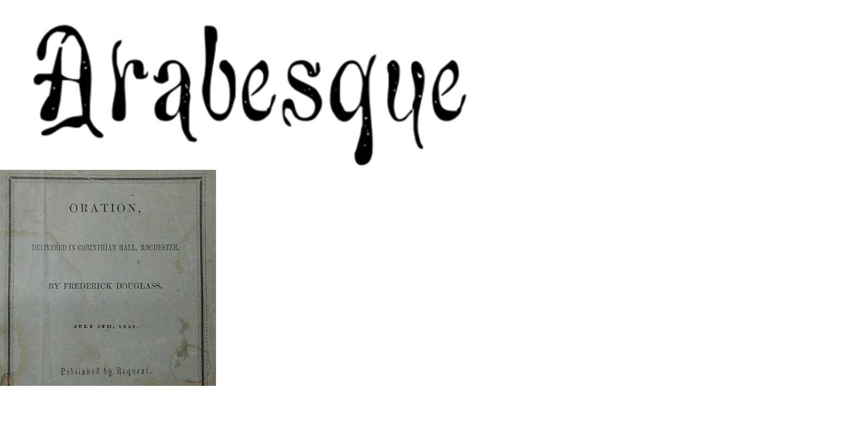Arabesque in use - Fonts In Use