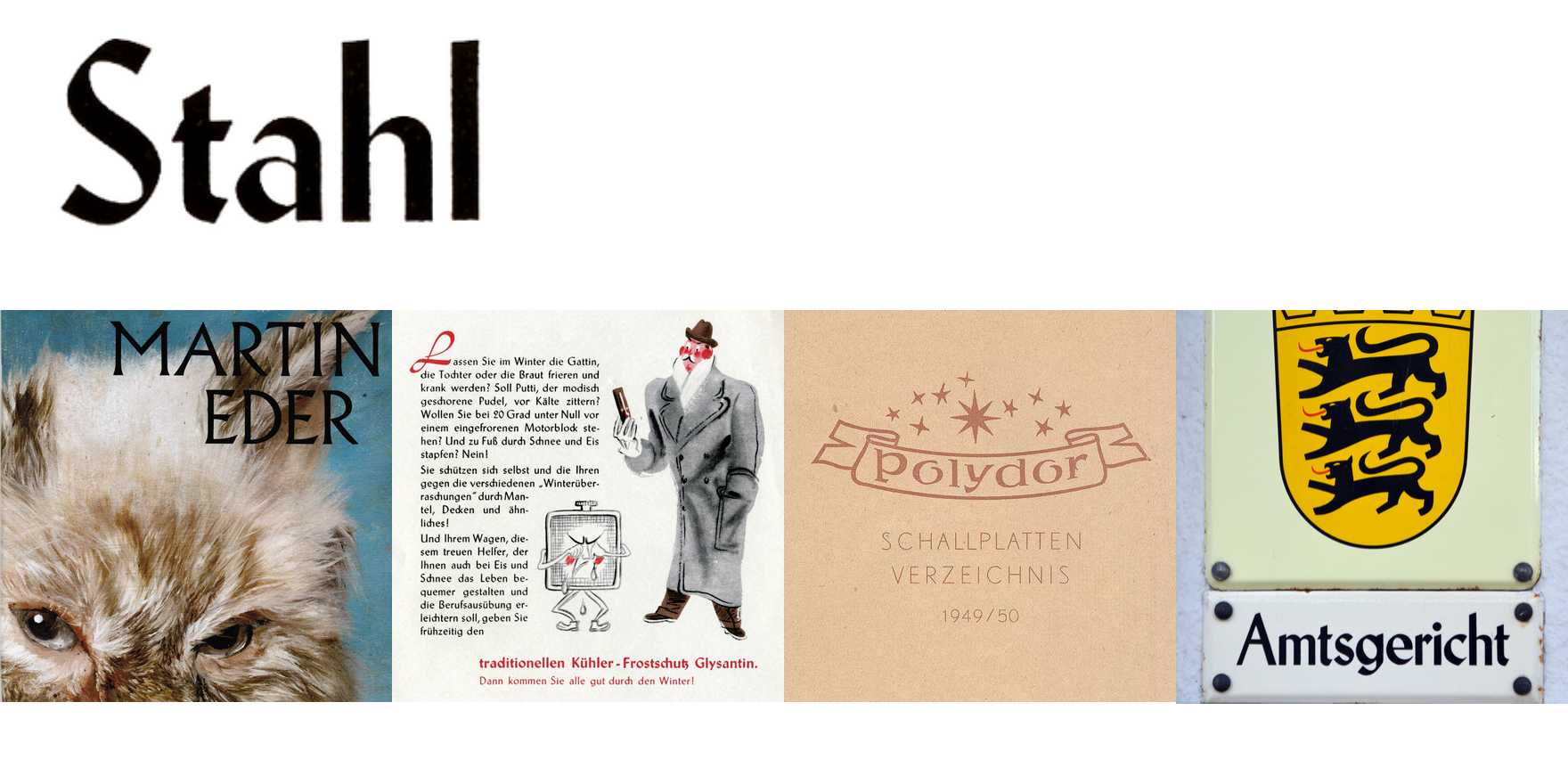 Stahl in use - Fonts In Use