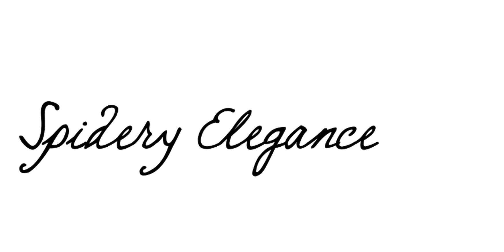 Spidery Elegance in use - Fonts In Use