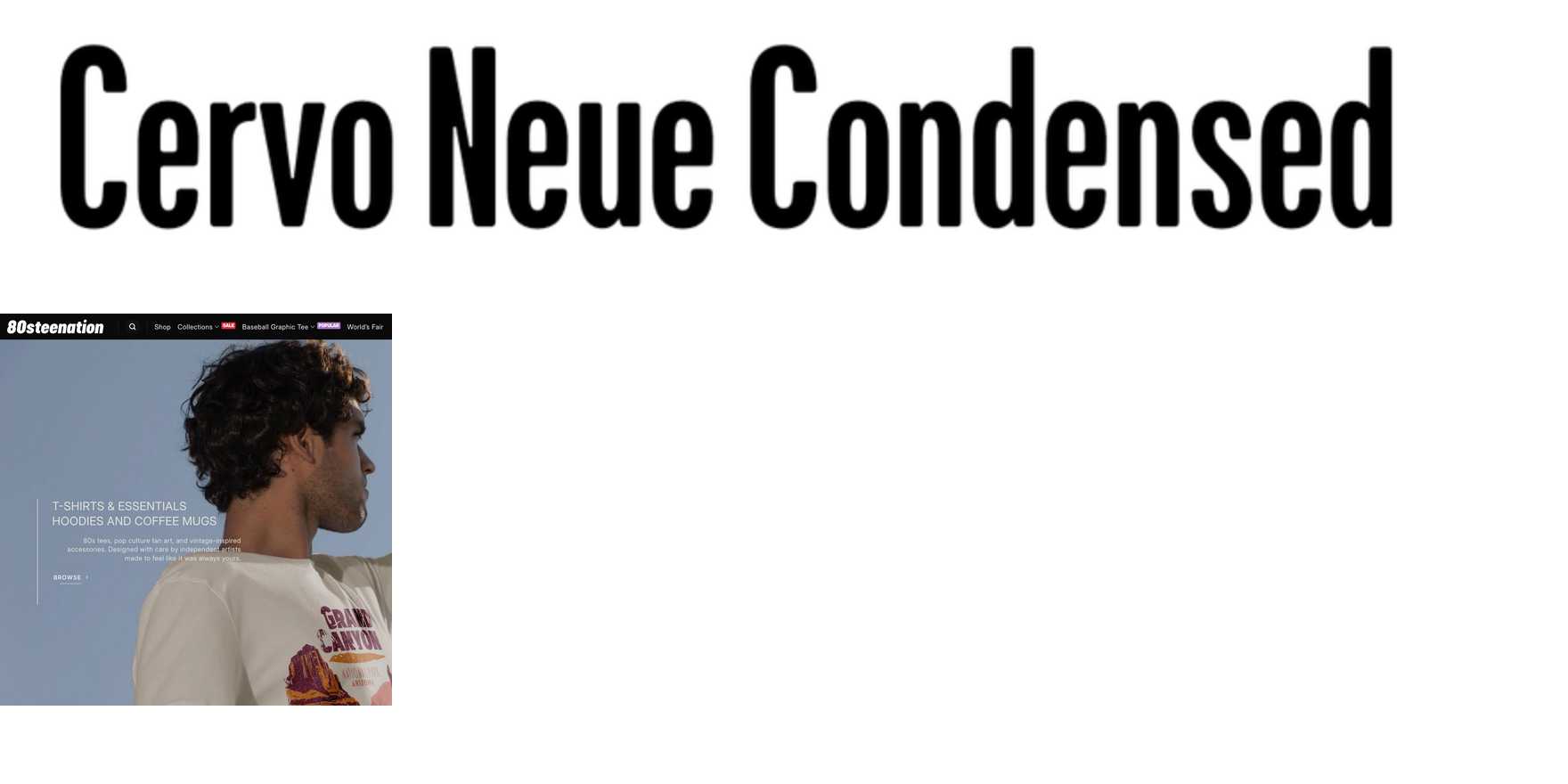 Cervo Neue Condensed in use - Fonts In Use