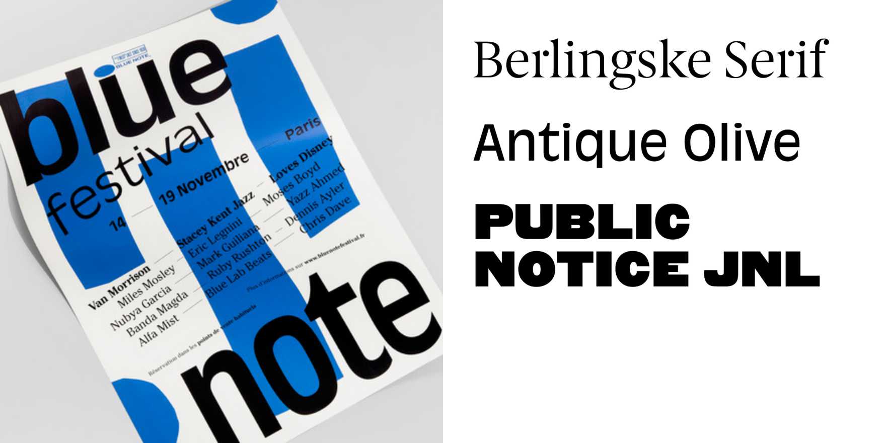 Blue Note Festival 2017 - Fonts In Use