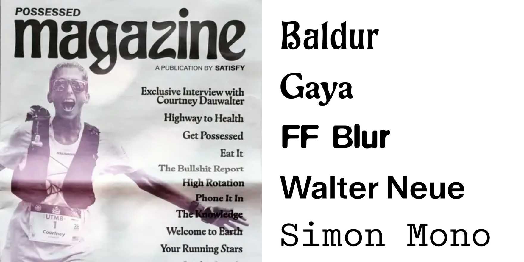 POSSESSED #56, “Courtney is POSSESSED” - Fonts In Use