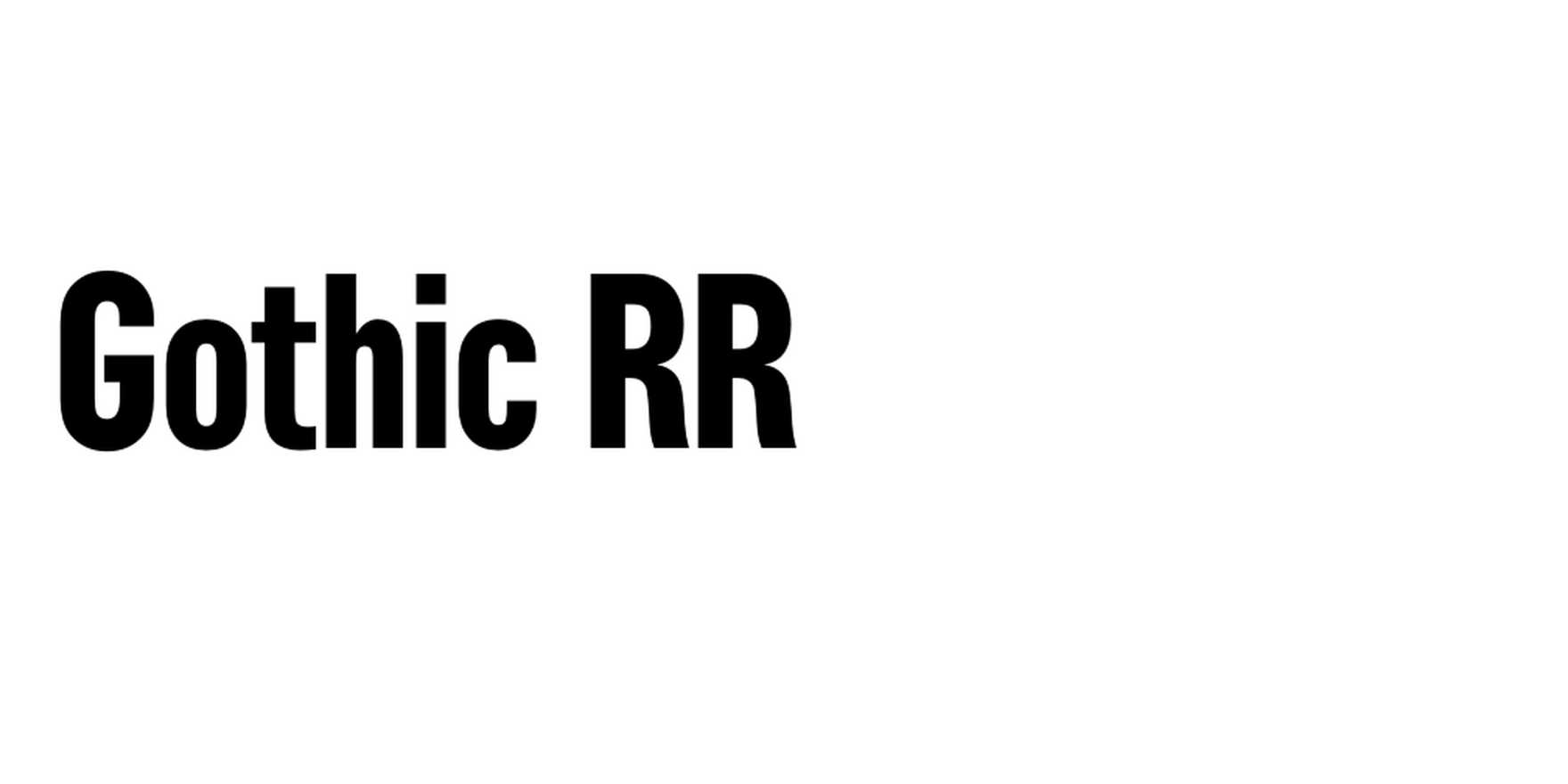 Gothic RR in use - Fonts In Use