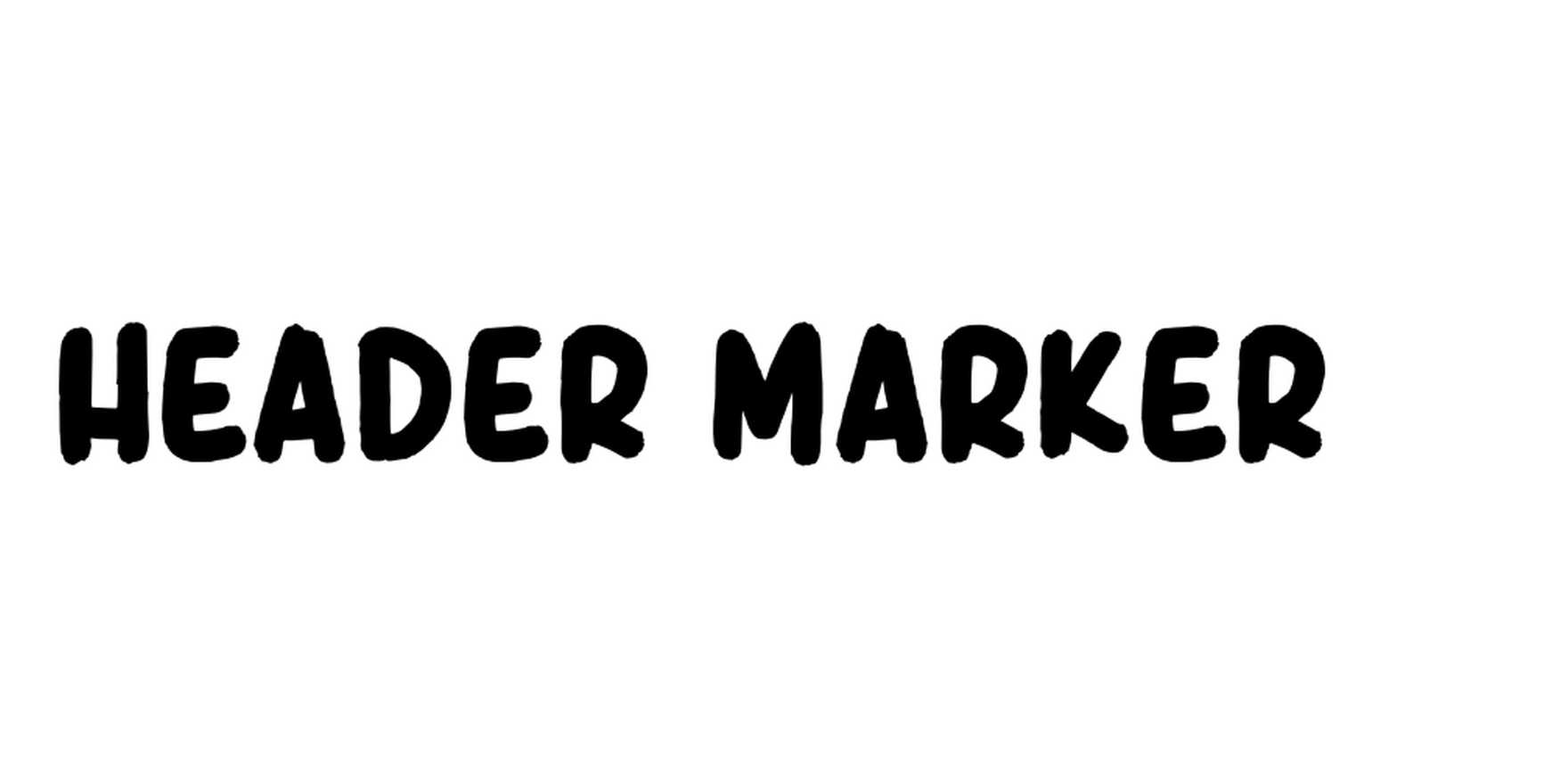 Header Marker in use - Fonts In Use