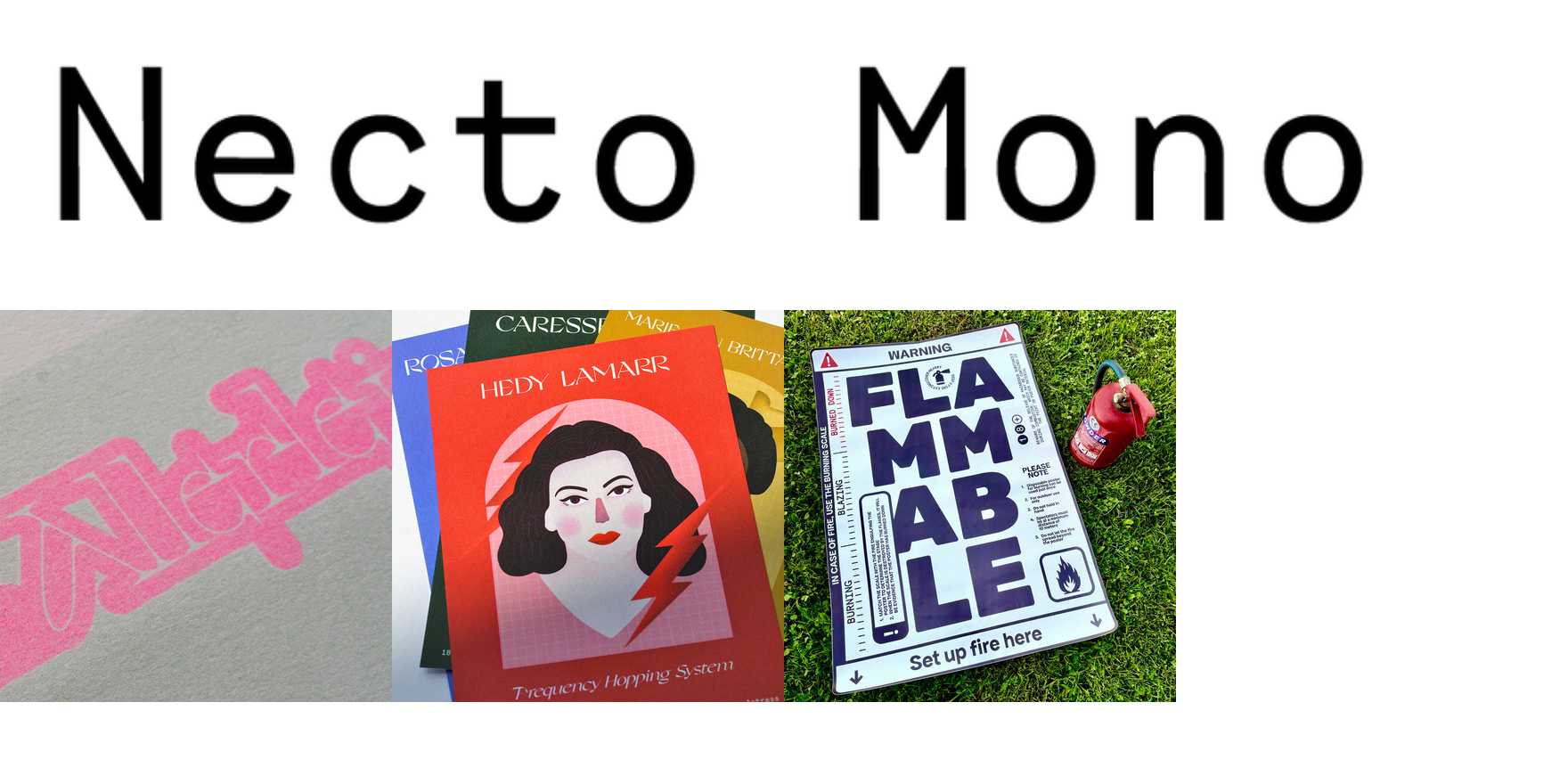 Necto Mono in use - Fonts In Use