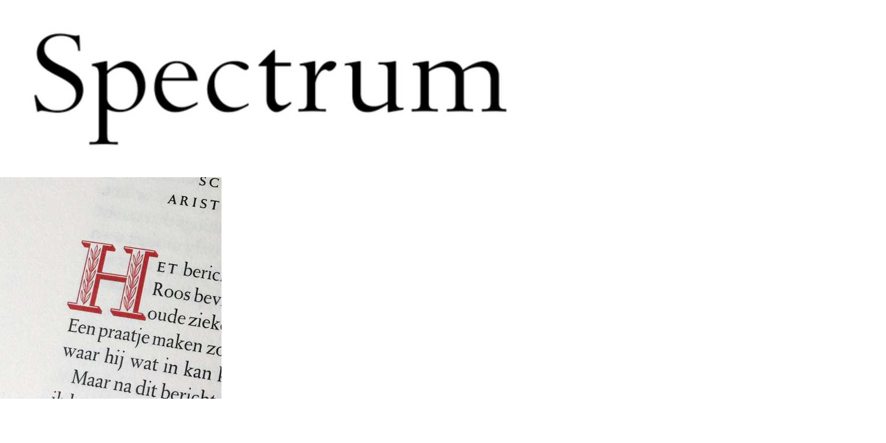 Spectrum in use - Fonts In Use