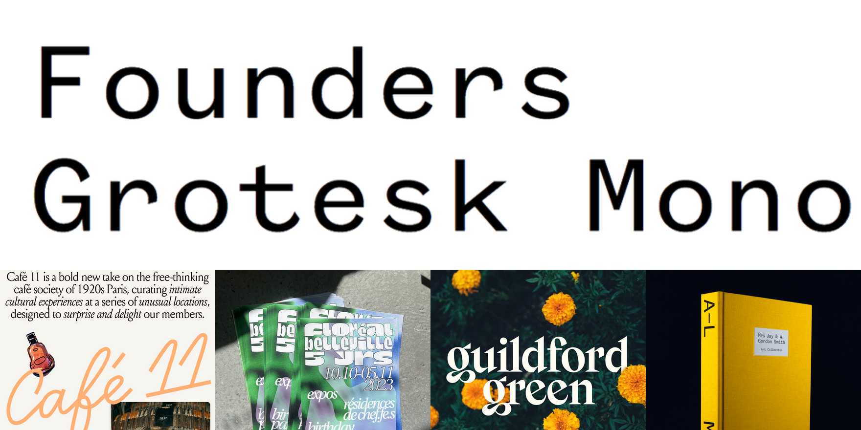 Founders Grotesk Mono in use - Fonts In Use