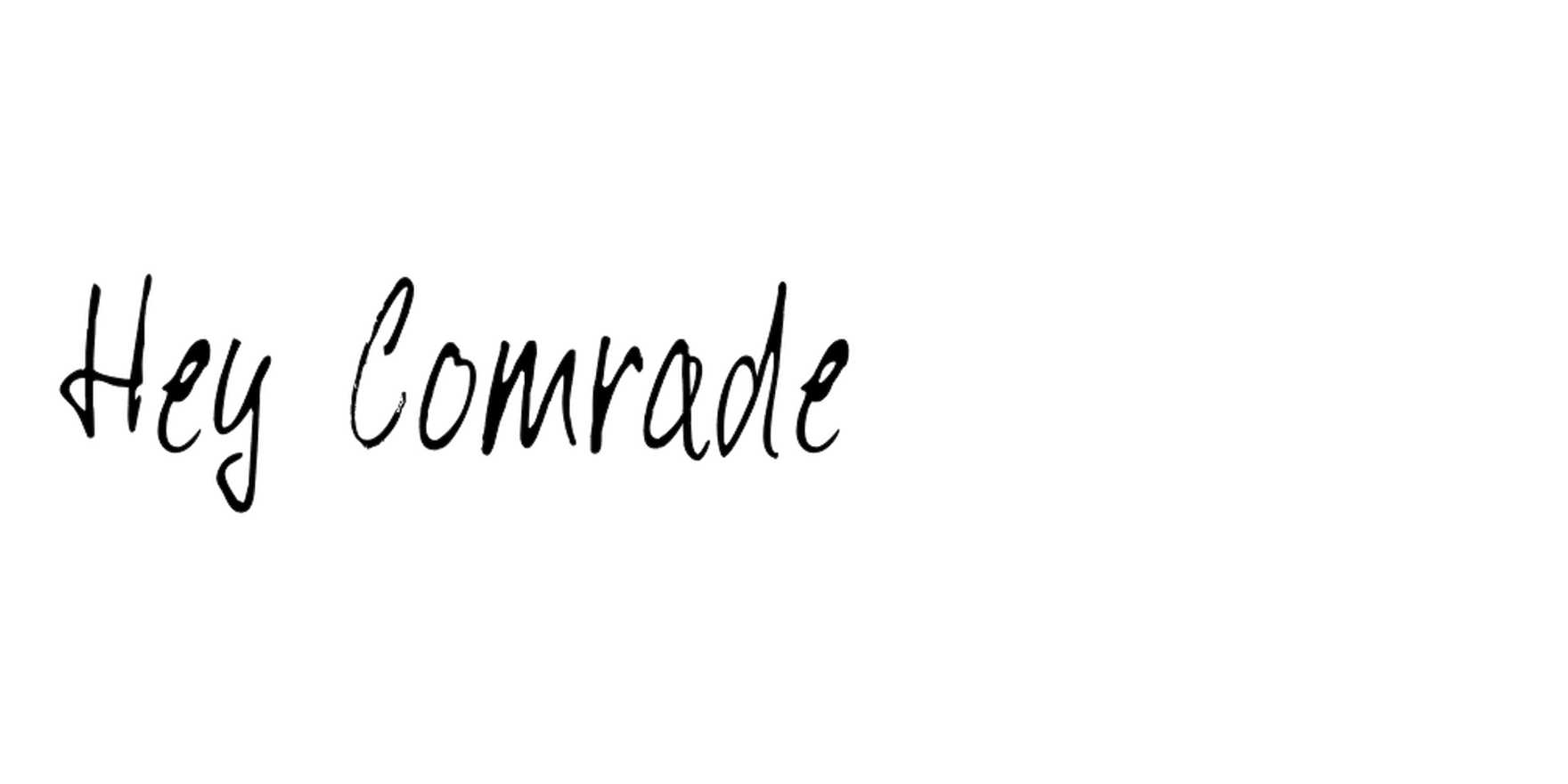 Hey Comrade in use - Fonts In Use