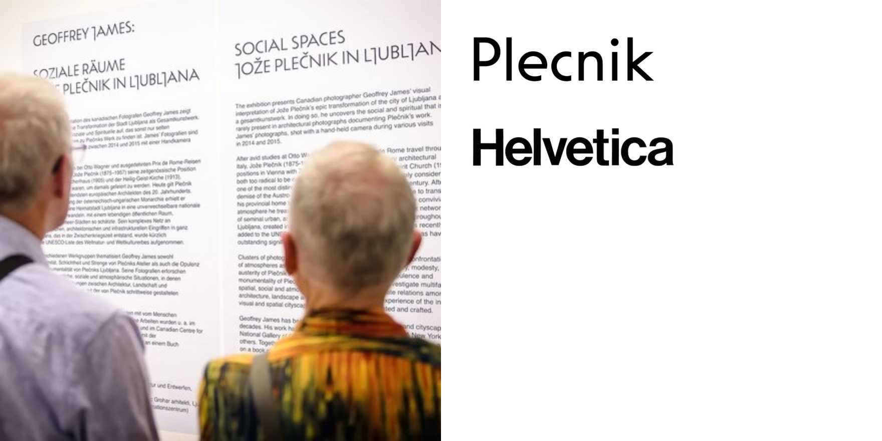 Geoffrey James: Social Spaces – Jože Plečnik in Ljubljana - Fonts In Use