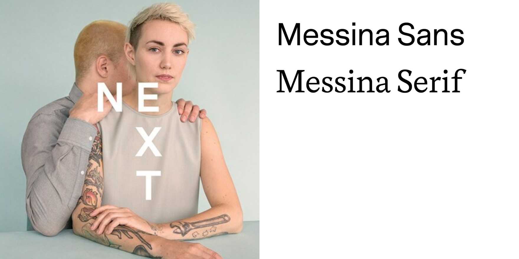 Next Expérience - Fonts In Use