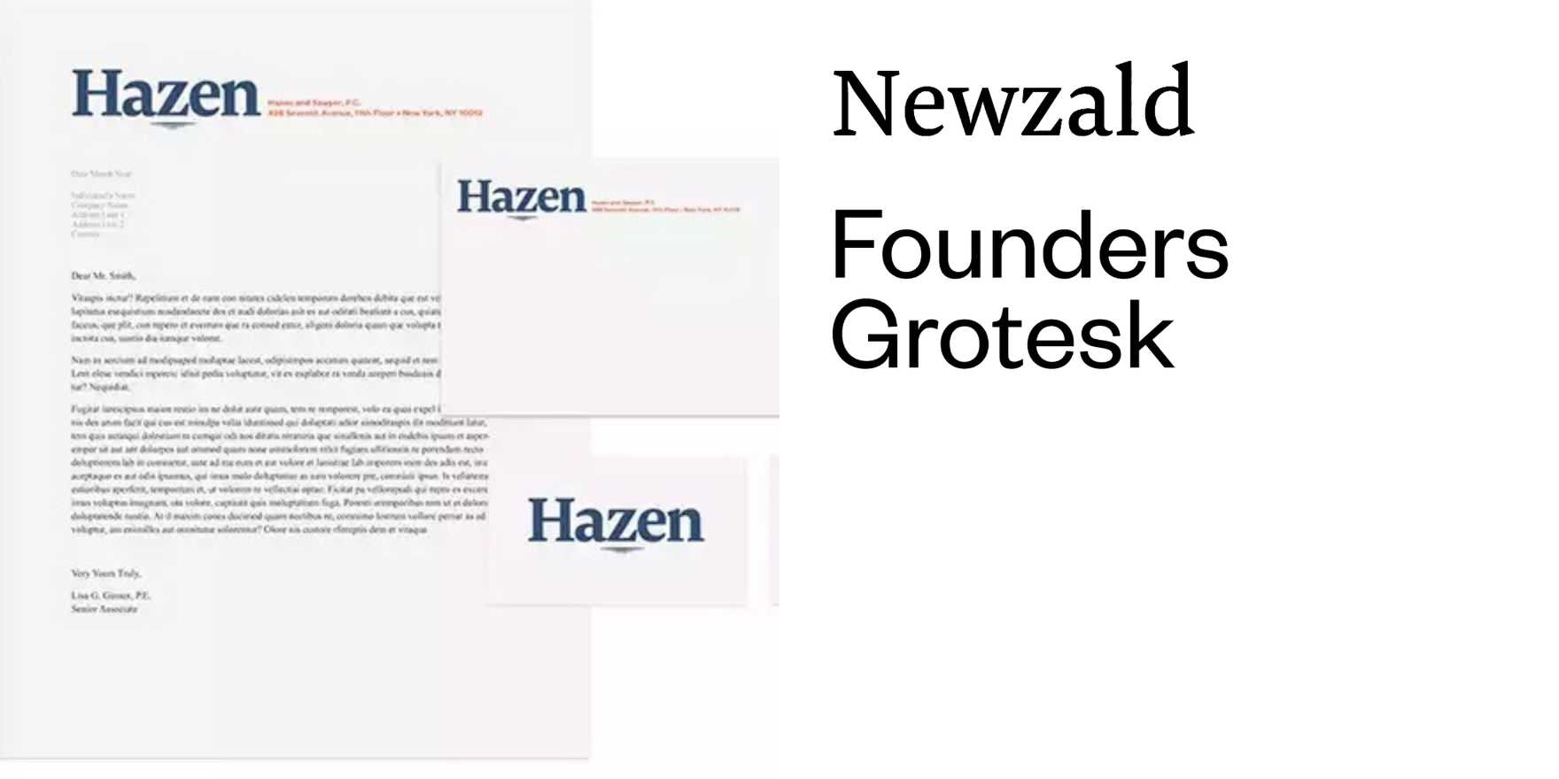 Hazen & Sawyer - Fonts In Use