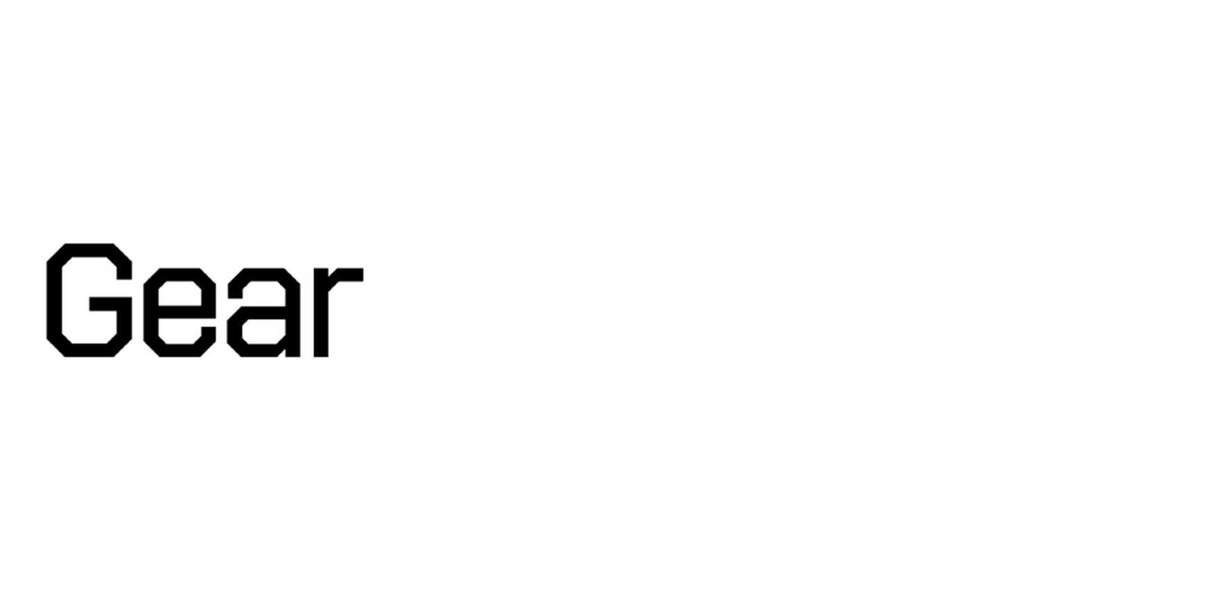 Gear in use - Fonts In Use