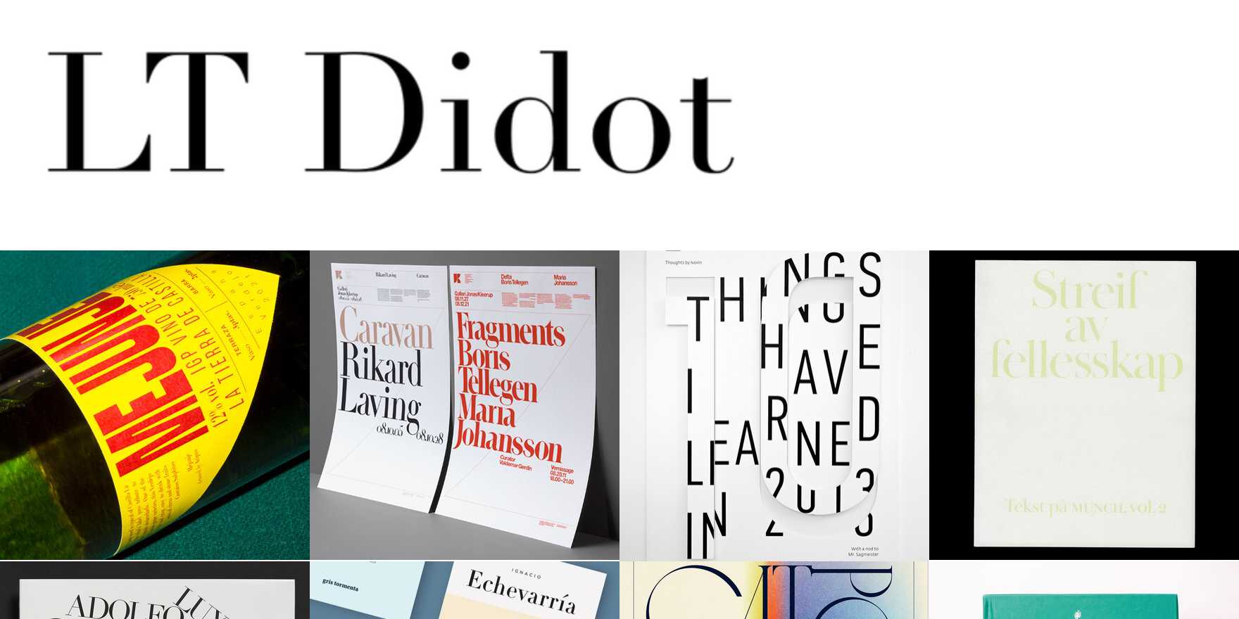 Linotype Didot in use - Fonts In Use