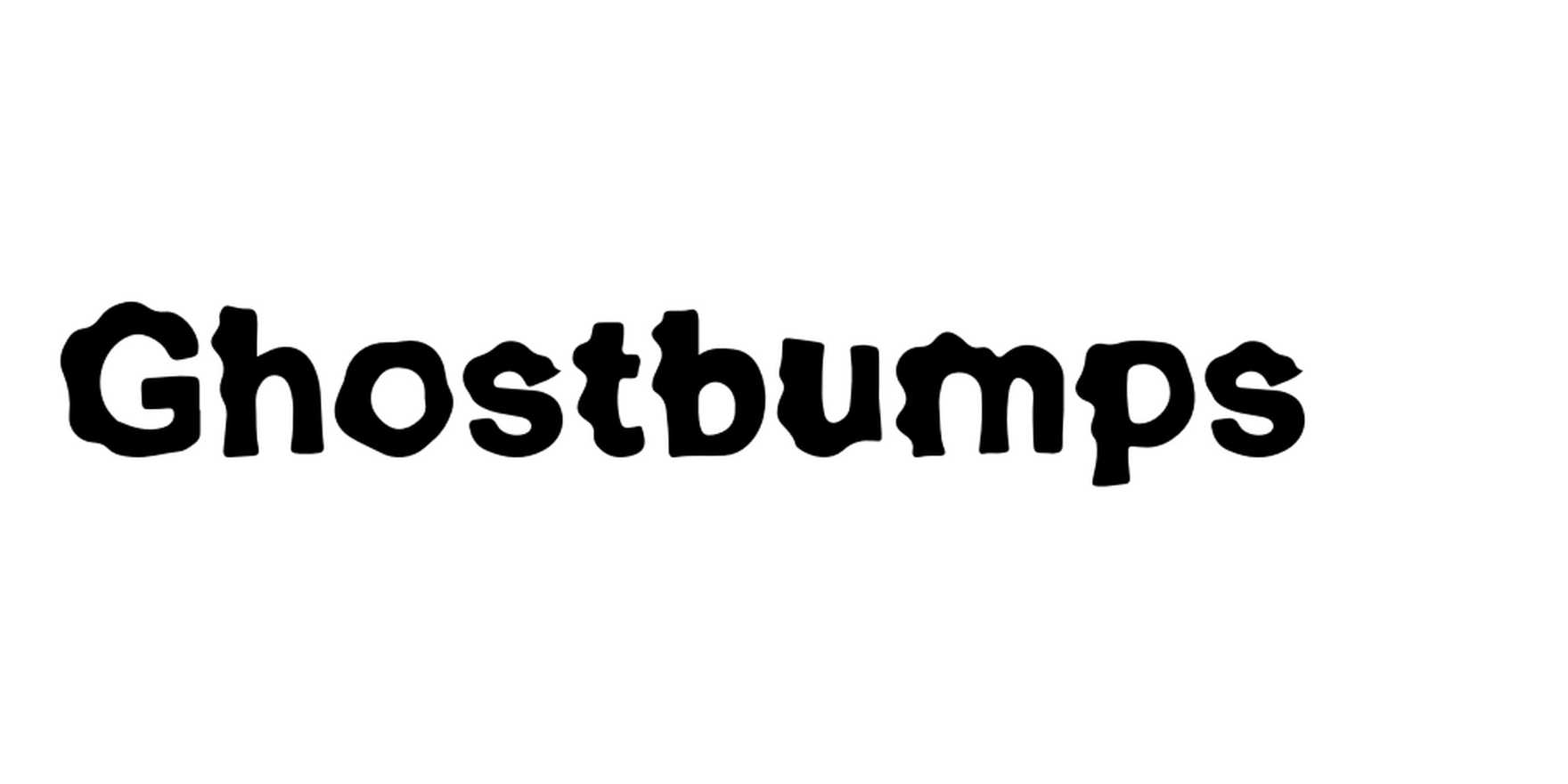 Ghostbumps in use - Fonts In Use