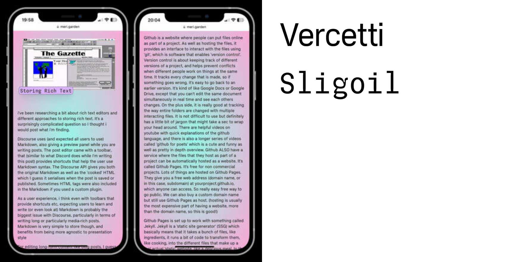 Meri Leeworthy portfolio website - Fonts In Use