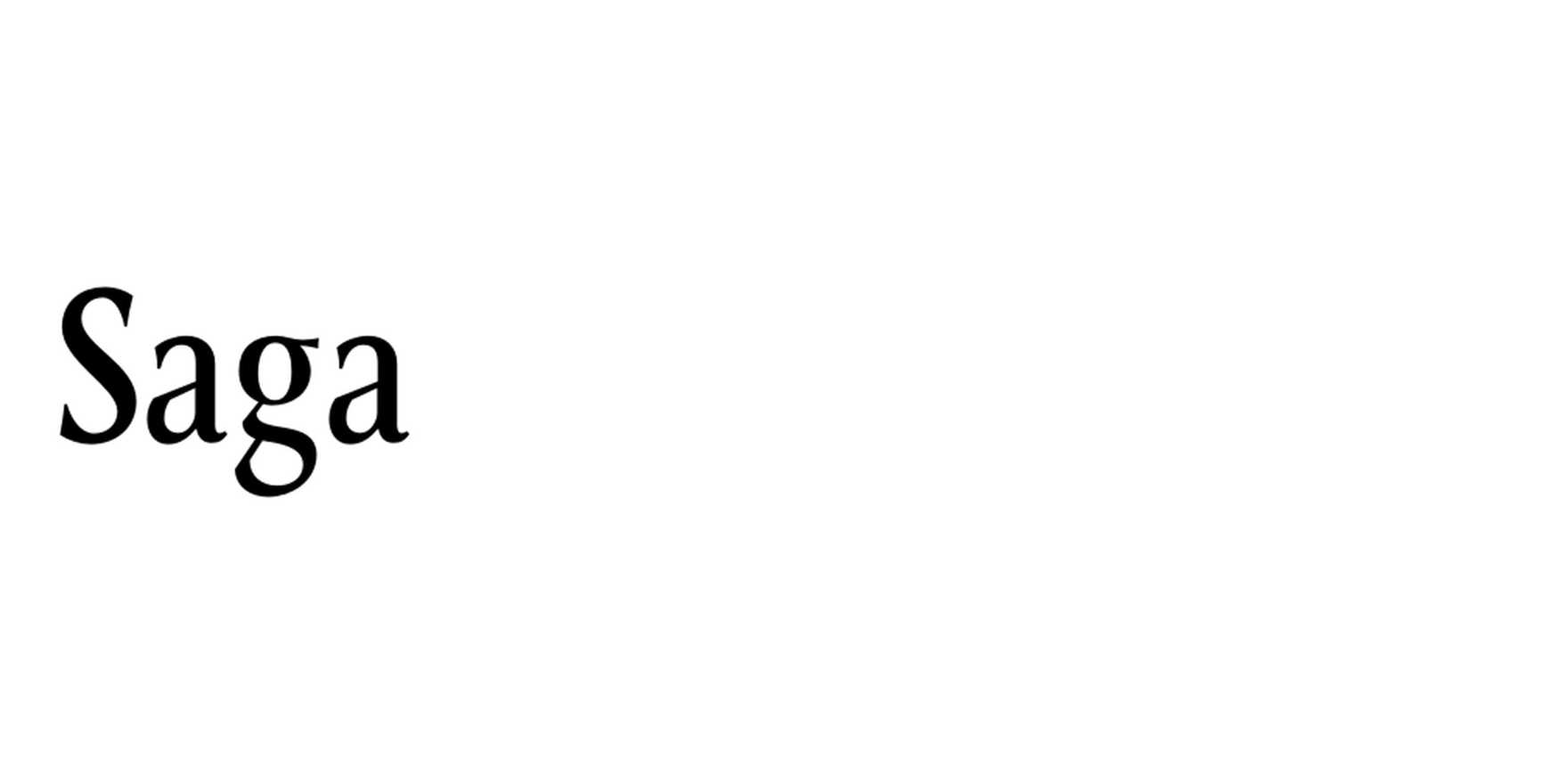 Saga in use - Fonts In Use