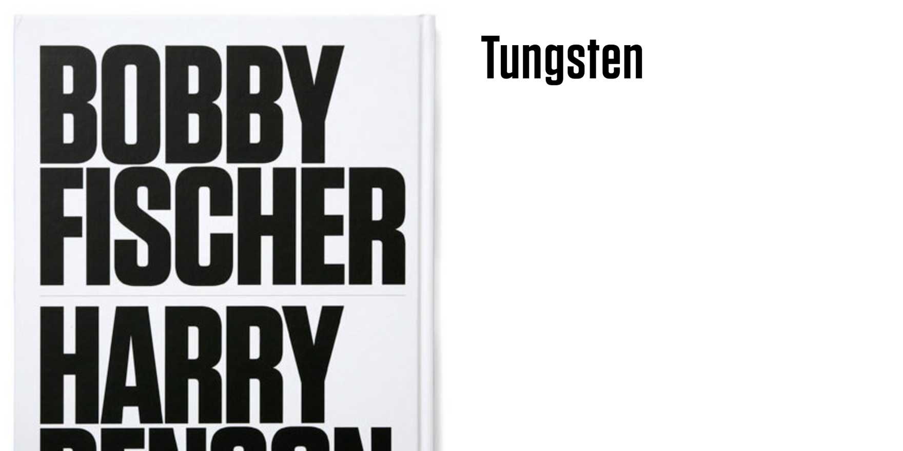Bobby Fischer by Harry Benson - Fonts In Use