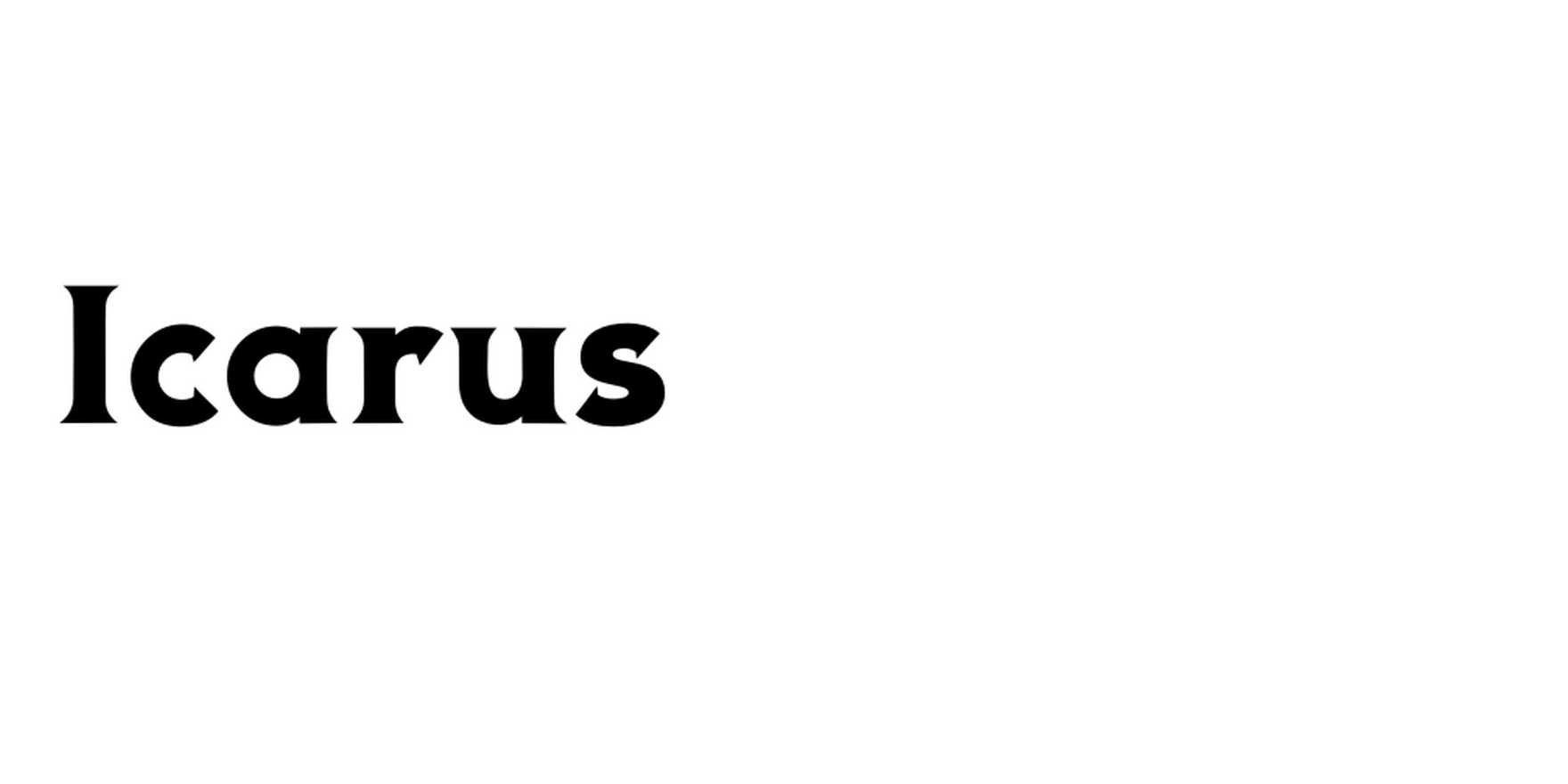Icarus (Artisticandunique) in use - Fonts In Use