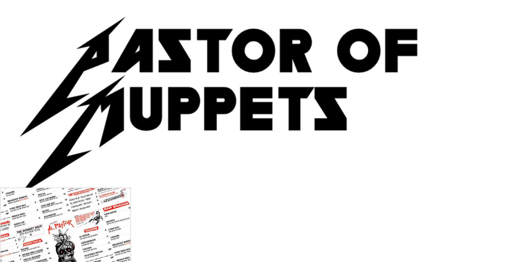 Pastor of Muppets in use - Fonts In Use