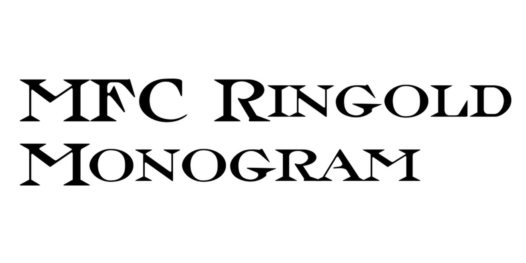 MFC Ringold Monogram in use - Fonts In Use
