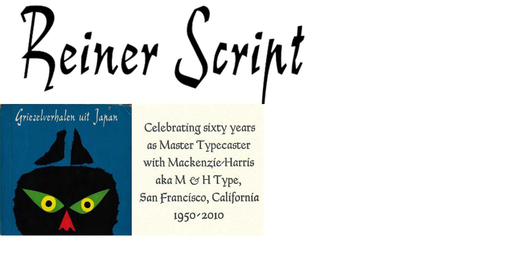 Reiner Script in use - Fonts In Use