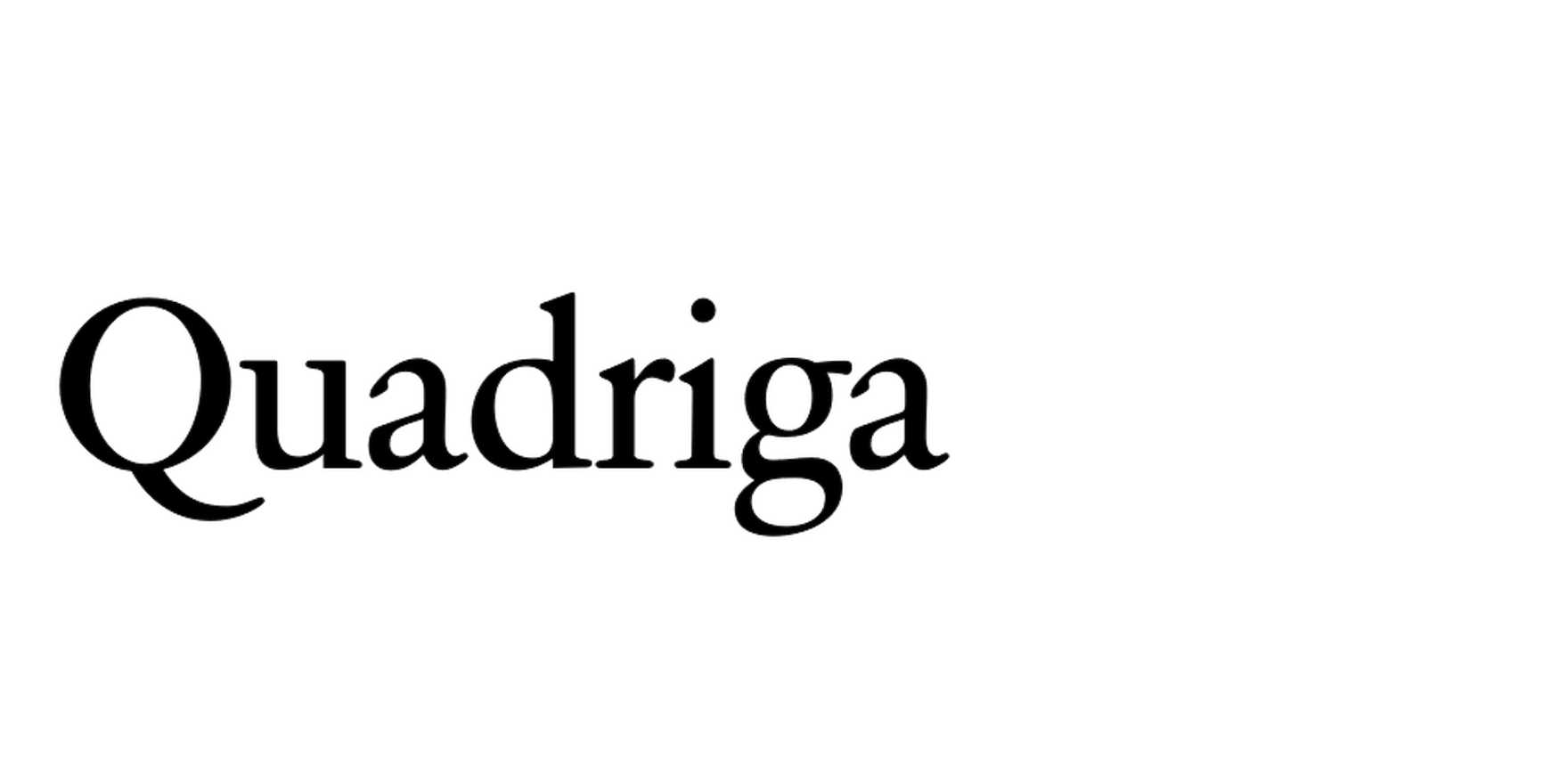 Quadriga in use - Fonts In Use
