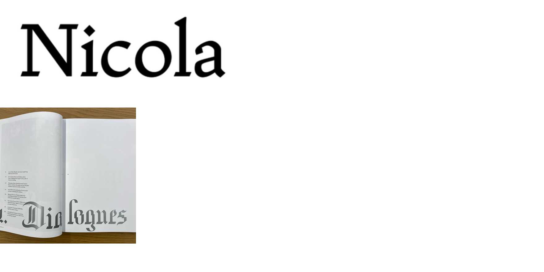 Nicola in use - Fonts In Use