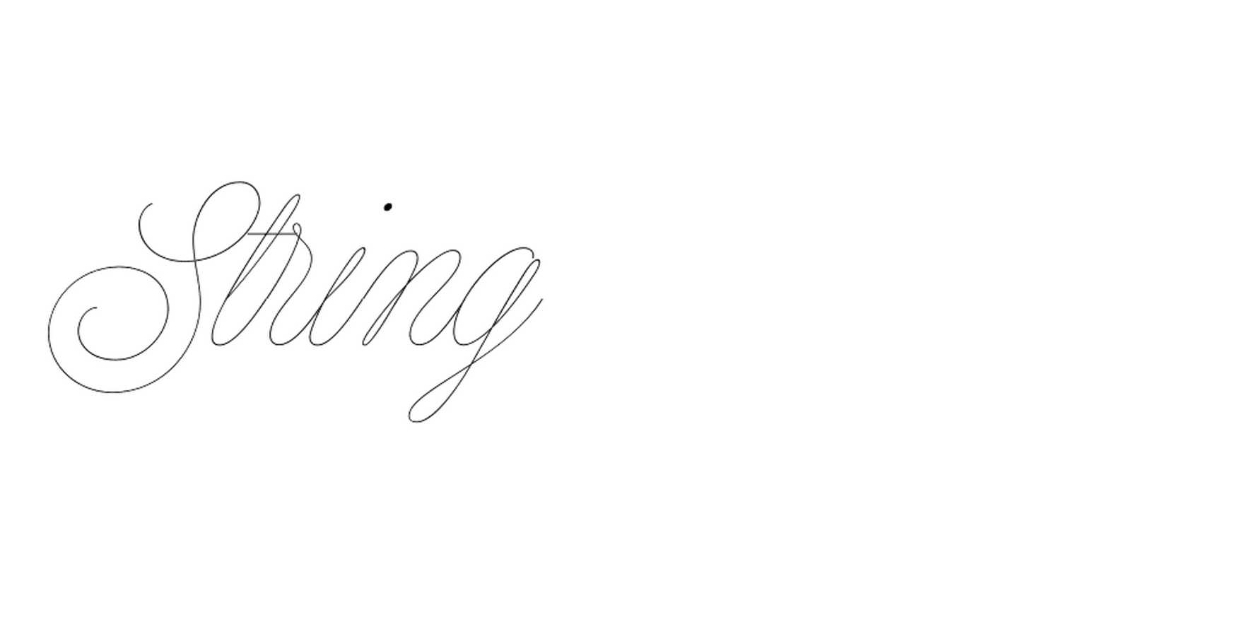 String in use - Fonts In Use