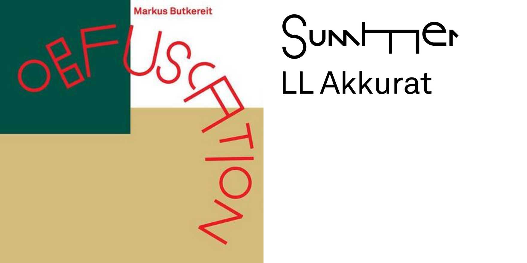 Obfuscation – Markus Butkereit - Fonts In Use