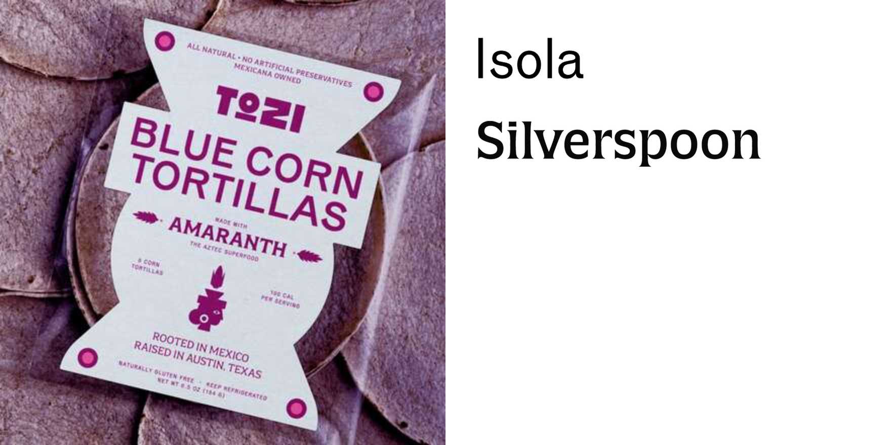 Tozi Superfoods - Fonts In Use