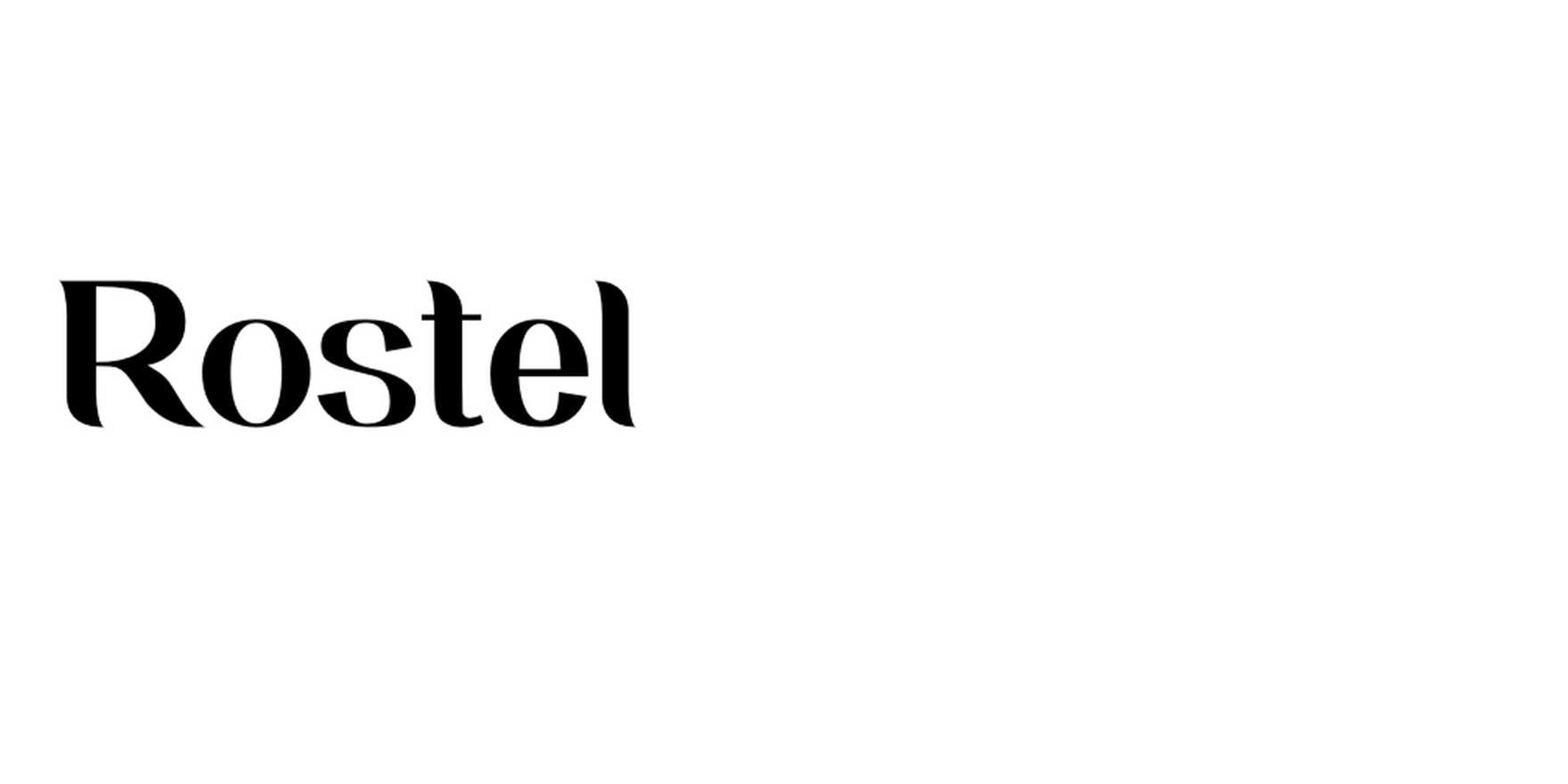 Rostel in use - Fonts In Use