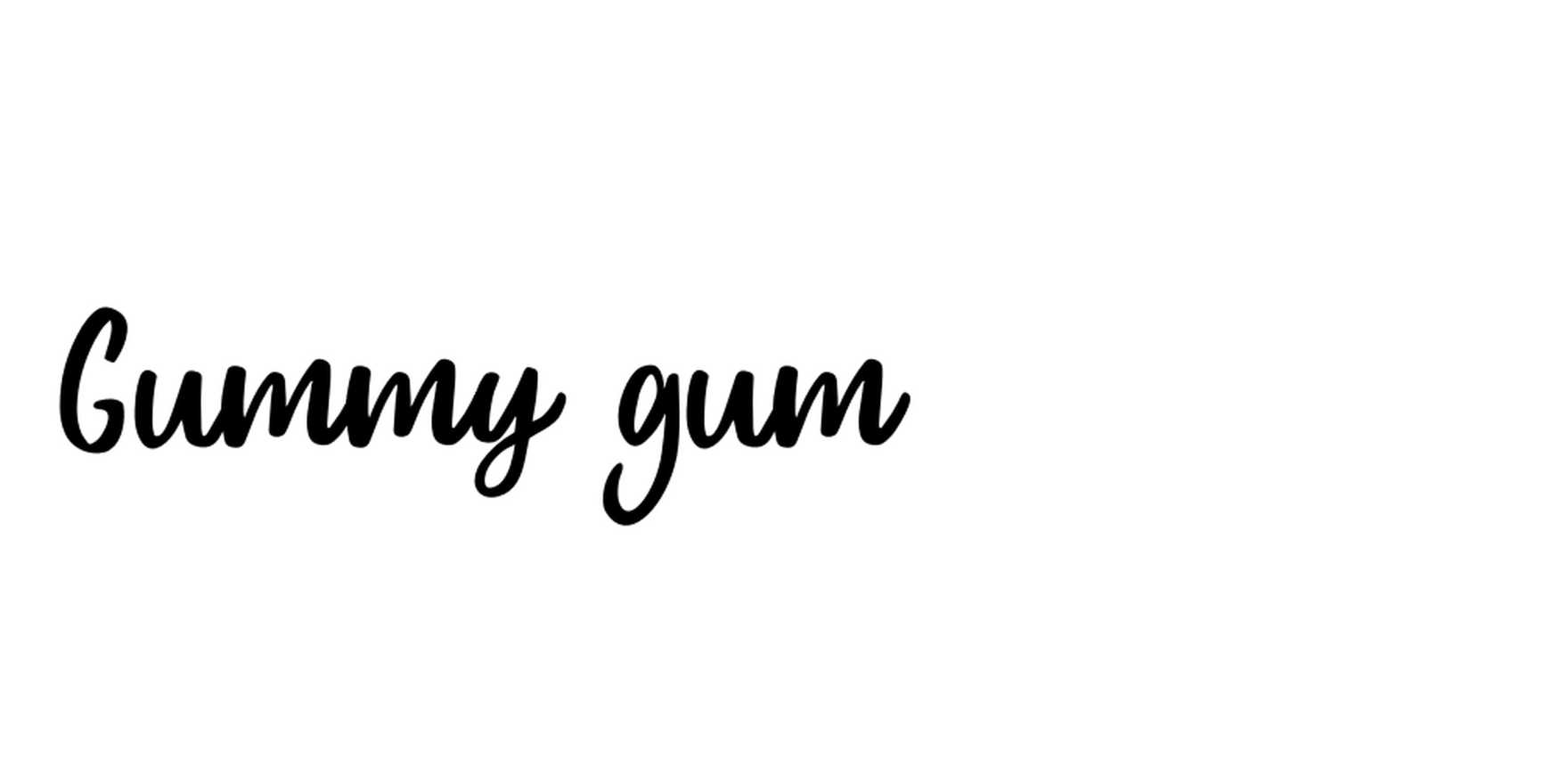 Gummy gum in use - Fonts In Use