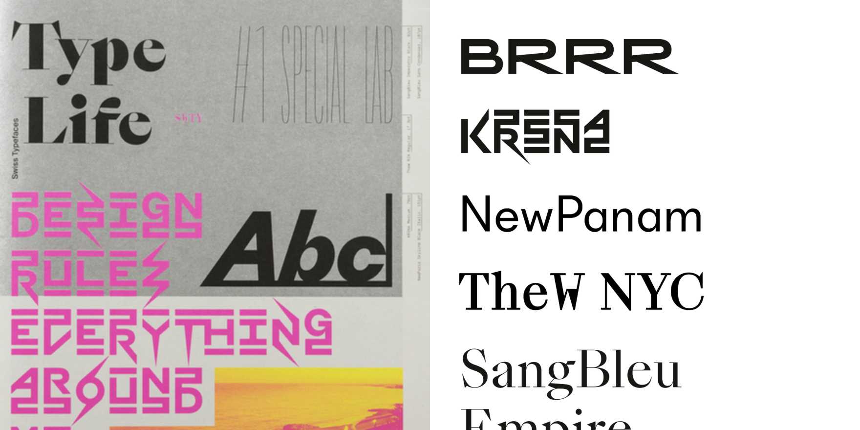 Type Life #1: Special Lab - Fonts In Use