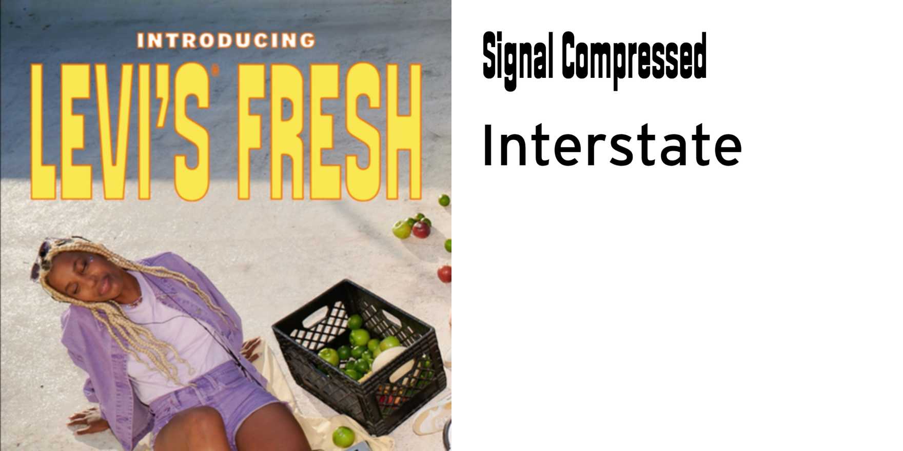 Levi’s Fresh - Fonts In Use