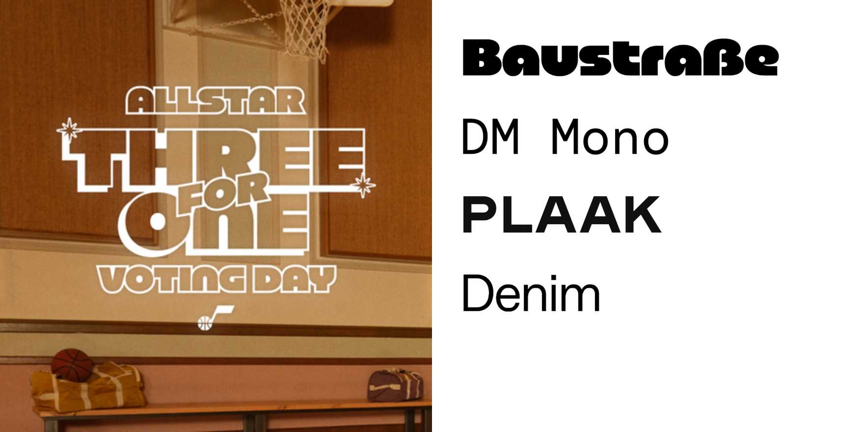 Utah Jazz All Star 2024 campaign - Fonts In Use