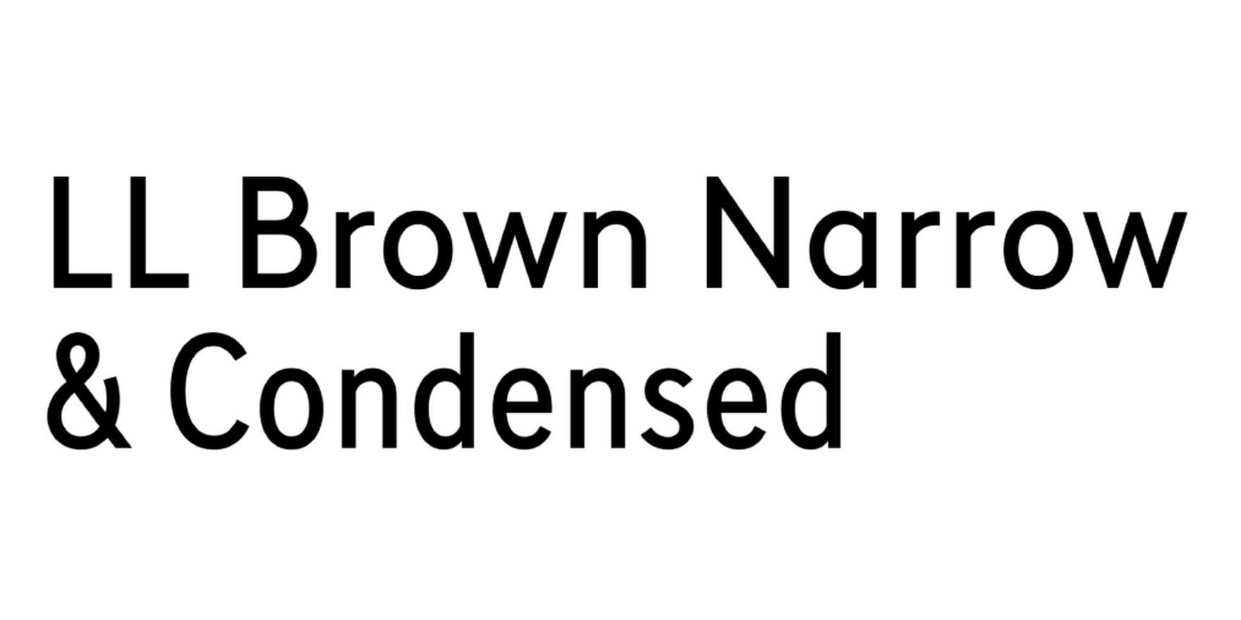 LL Brown Narrow & Condensed in use - Fonts In Use