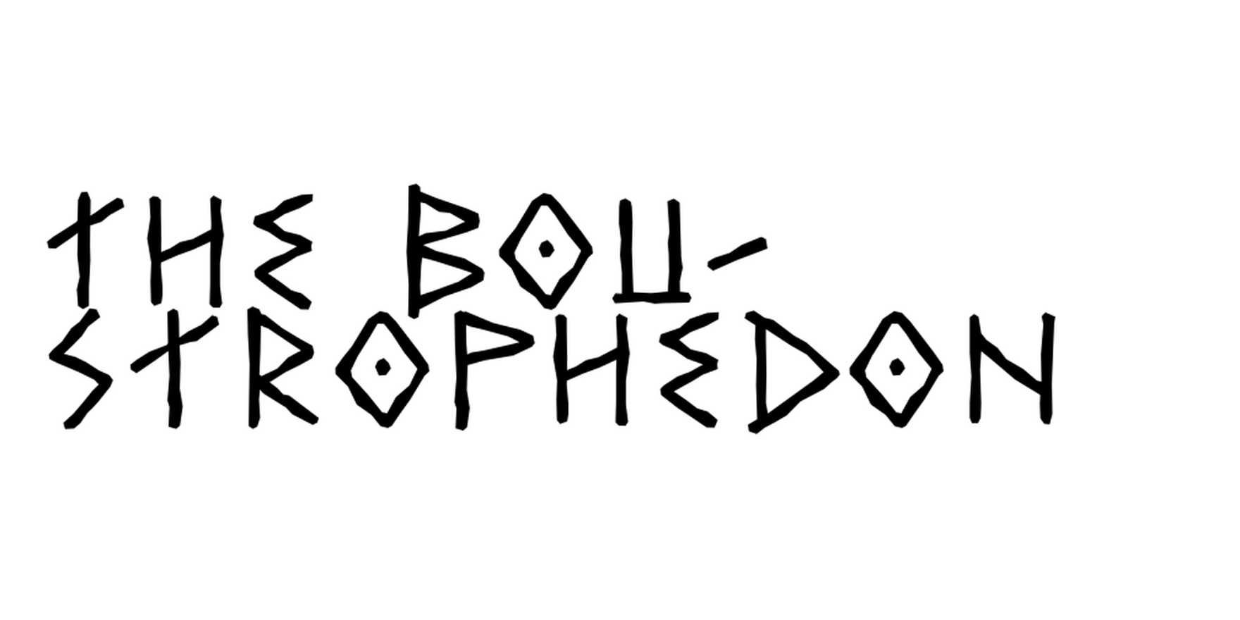 The Boustrophedon in use - Fonts In Use