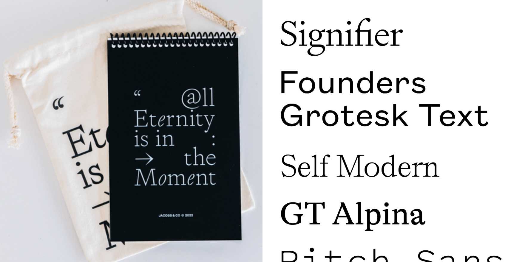 All Eternity calendar - Fonts In Use