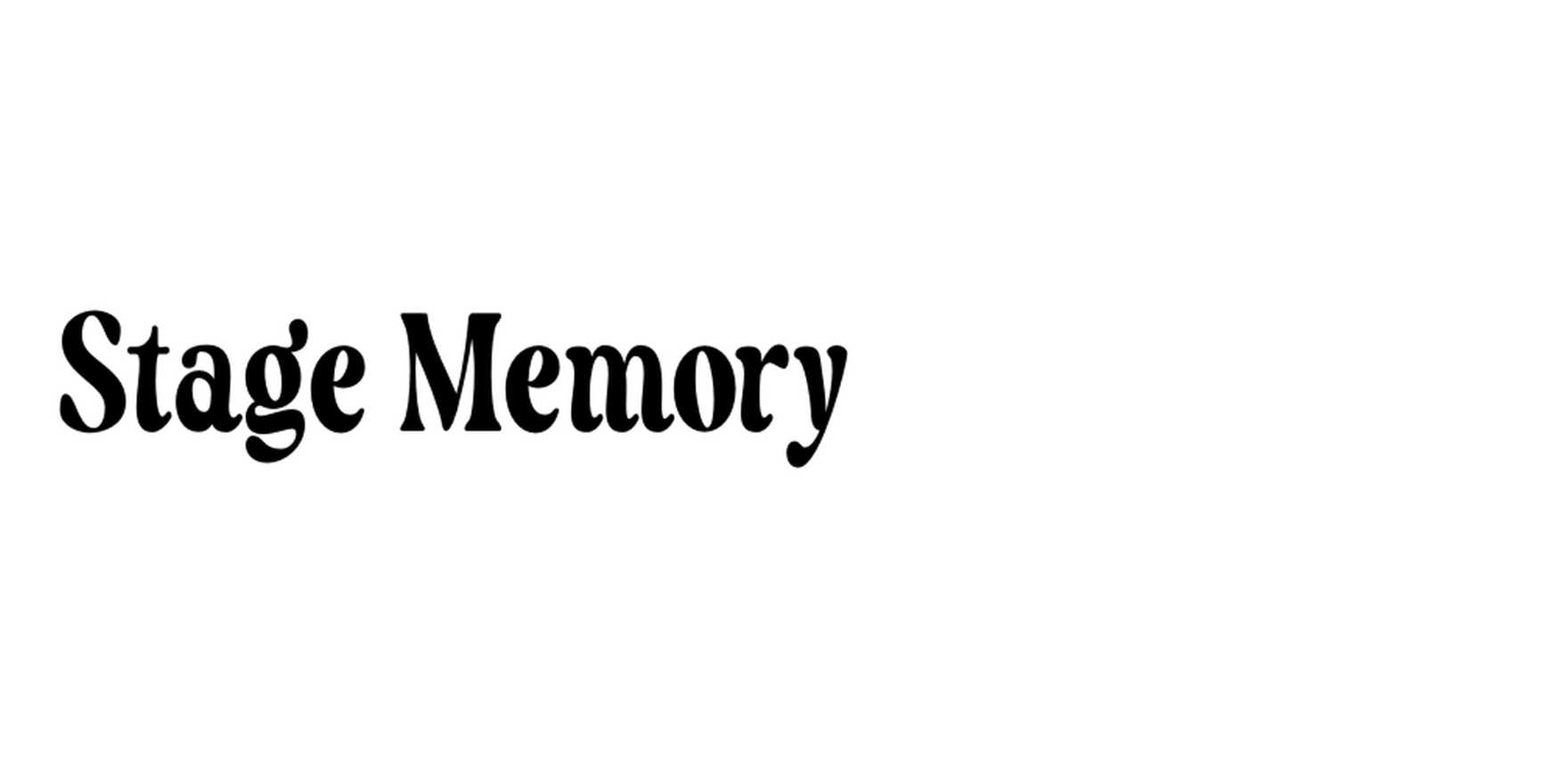 Stage Memory in use - Fonts In Use