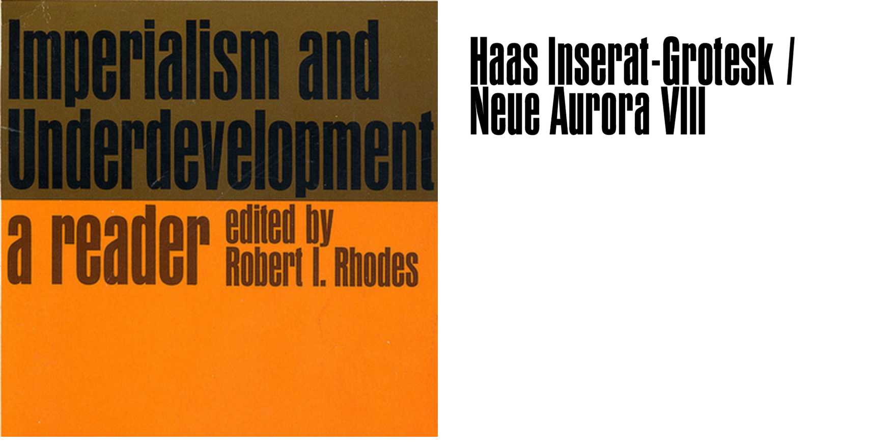 Imperialism and Underdevelopment - Fonts In Use